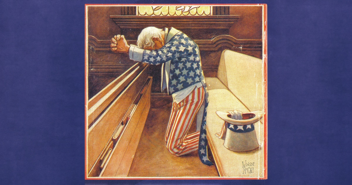 Uncle Sam Praying | Peter Grandich